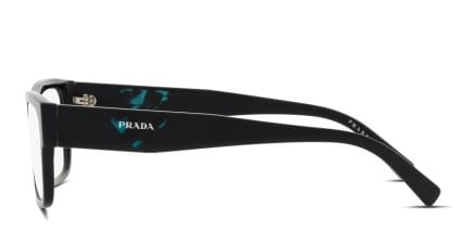 Prada PR 15YV Shiny Black Eyeglasses | Includes Free Rx Lenses ...