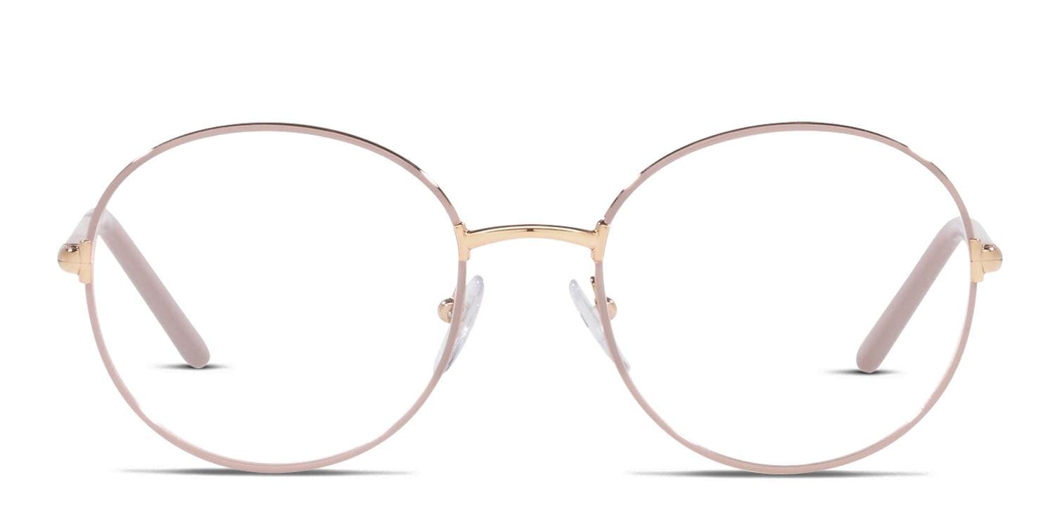 Prada PR 55WV Pink/Gold Eyeglasses | Includes Free Rx Lenses ...