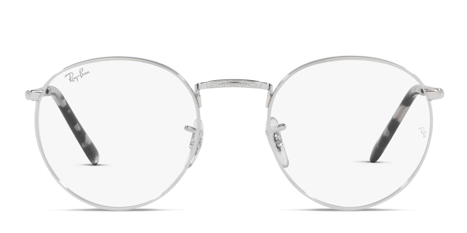 Ray-Ban RX3637V New Round Silver Eyeglasses | Includes Free Rx Lenses ...