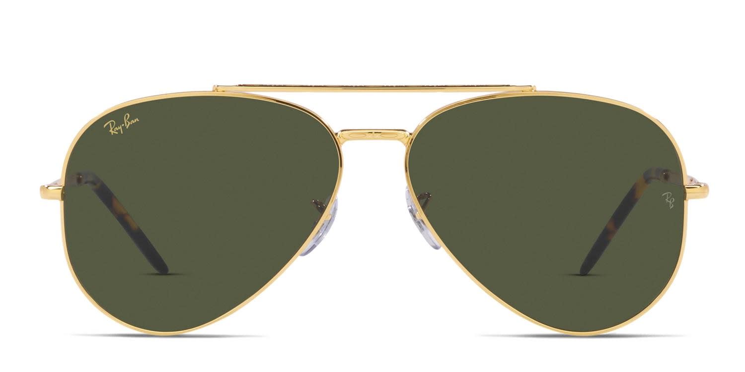 Ray-Ban RB3625 New Aviator Gold Prescription Sunglasses