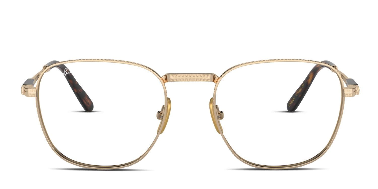 Ray-Ban RX8258V Frank Titanium gold frame