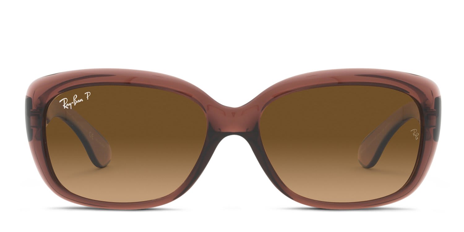 Ray-Ban RB4101 Jackie Ohh clear , brown frame with brown gradient ...