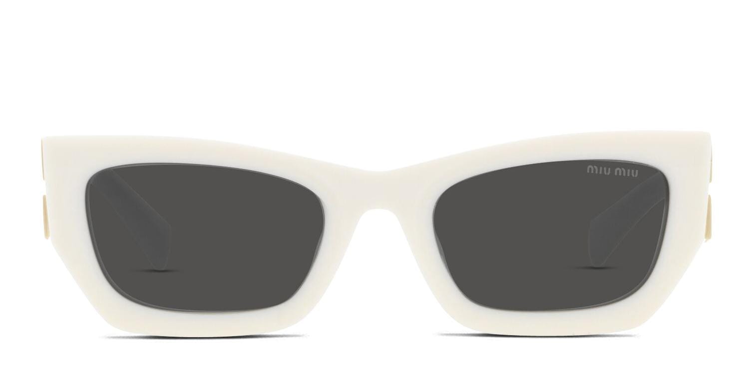 Miu Miu MU 09WS White Prescription Sunglasses - 50% Off Lenses