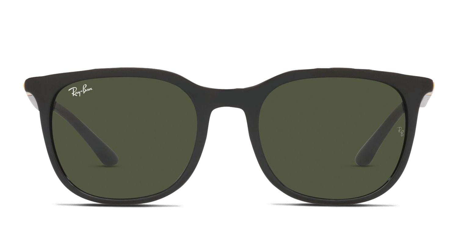 Ray-Ban RB4386 Shiny Black Prescription Sunglasses - 50% Off Lenses