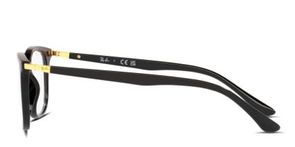 Ray-Ban RX7211 Shiny Black Eyeglasses | Includes Free Rx Lenses ...