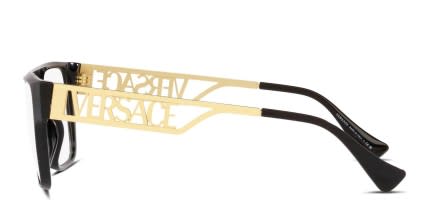 Versace VE3326U Shiny Black Eyeglasses | Includes Free Rx Lenses ...