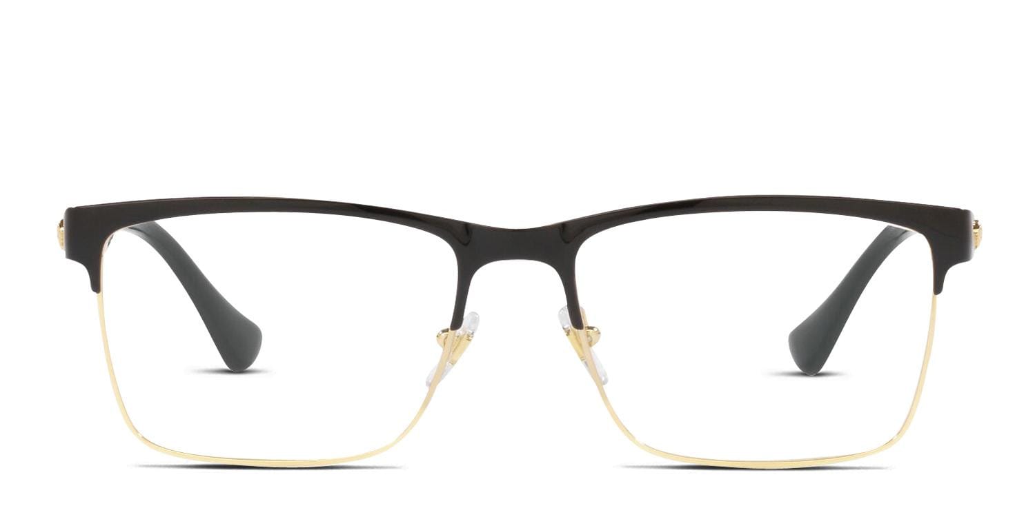 Versace VE1285 Black/Gold Eyeglasses | Includes Free Rx Lenses ...