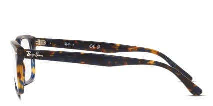 Ray-Ban RX5428 Tortoise/Blue Eyeglasses | Includes Free Rx Lenses ...