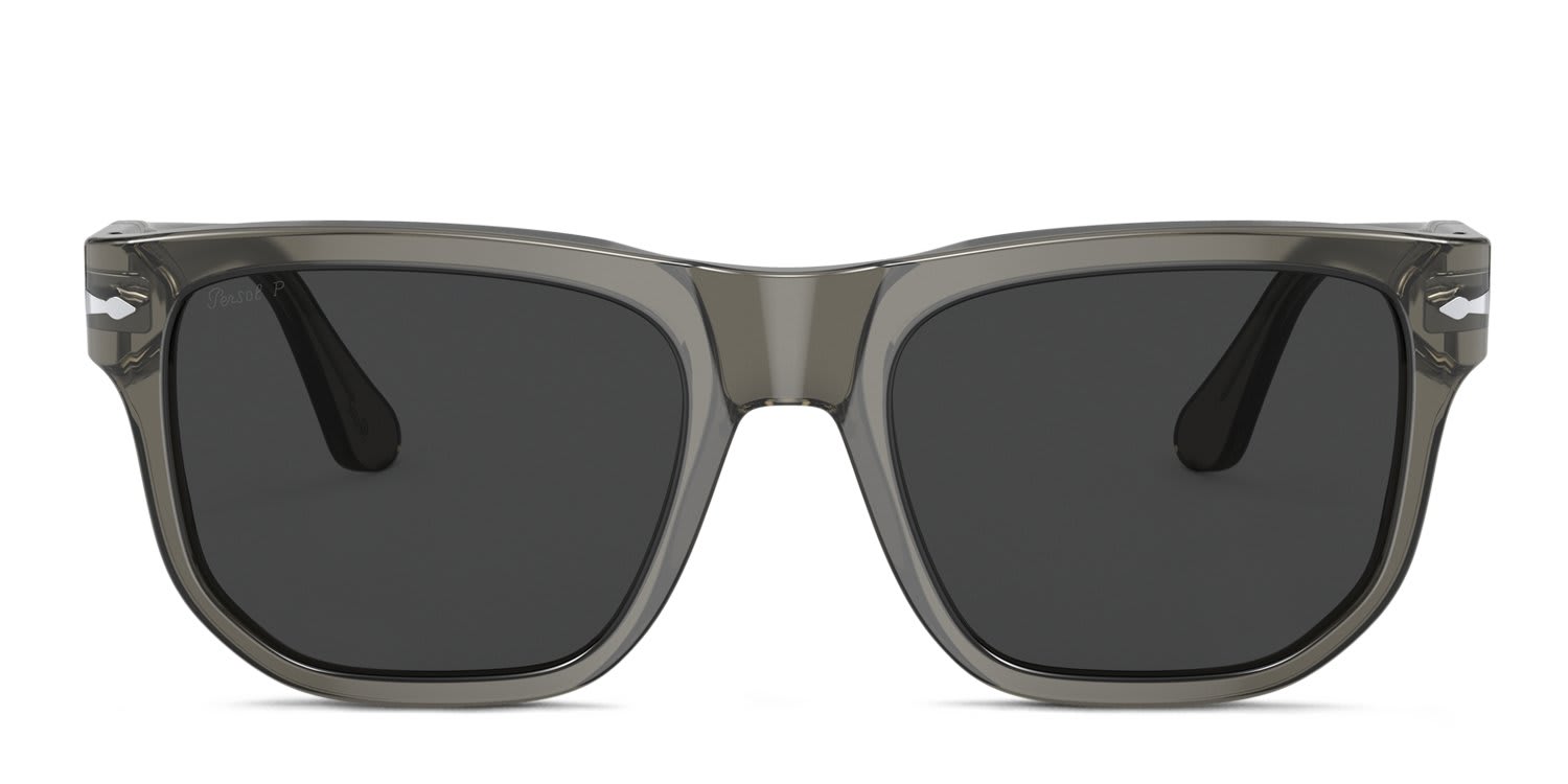 Persol PO3306S gray frame with dark grey polarized lenses. Lenses ...
