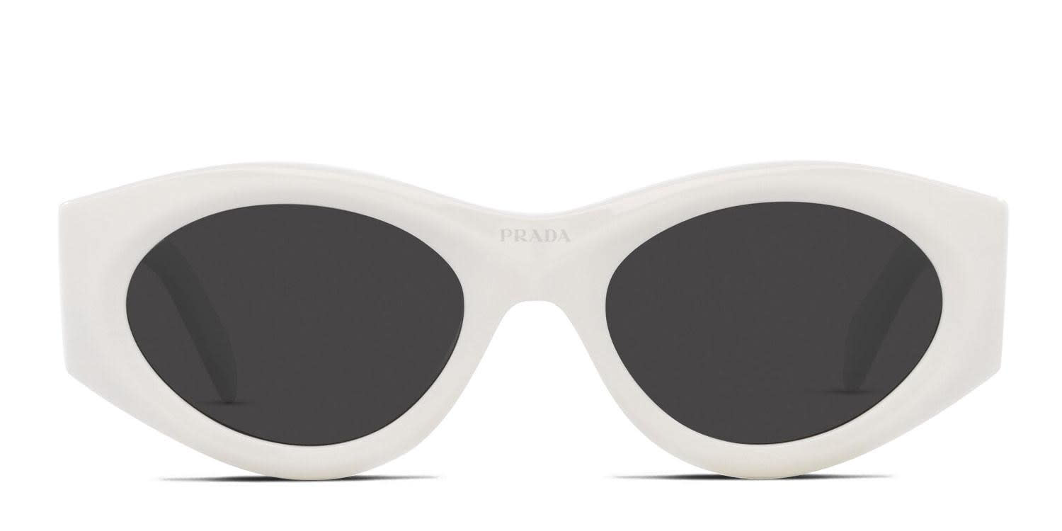 Prada PR 20ZS White Prescription Sunglasses - 50% Off Lenses
