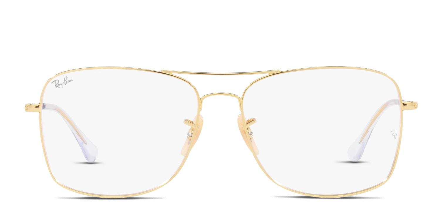 Ray-Ban RX6498 Gold Eyeglasses | Includes Free Rx Lenses | GlassesUSA.com