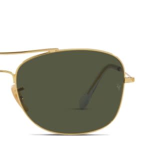 Ray-Ban RB3799 Gold, Green Prescription Sunglasses - 50% Off Lenses