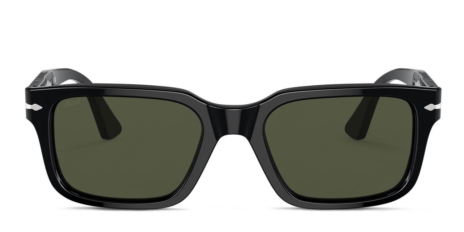 Persol PO3272S black frame with green lenses. Lenses provide 100% UV ...