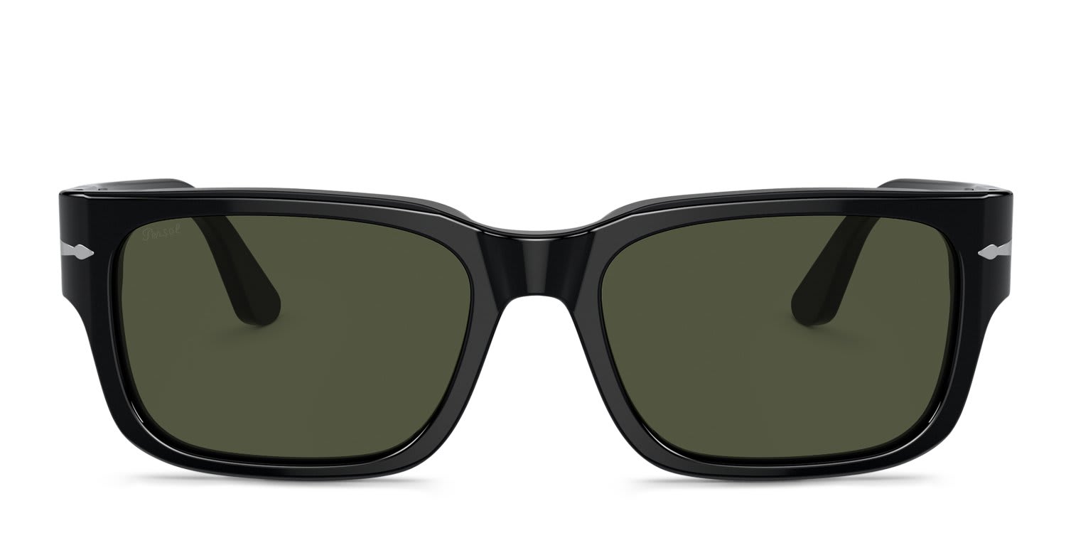 Persol PO3315S black frame with green lenses. Lenses provide 100% UV ...