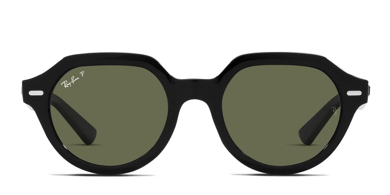 Ray-Ban RB4399 Gina Shiny Black Prescription Sunglasses - 50% Off Lenses