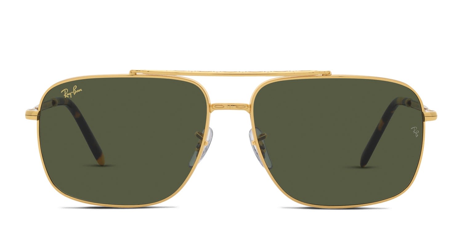 Ray-Ban RB3796 Gold , Green Prescription Sunglasses - 50% Off Lenses