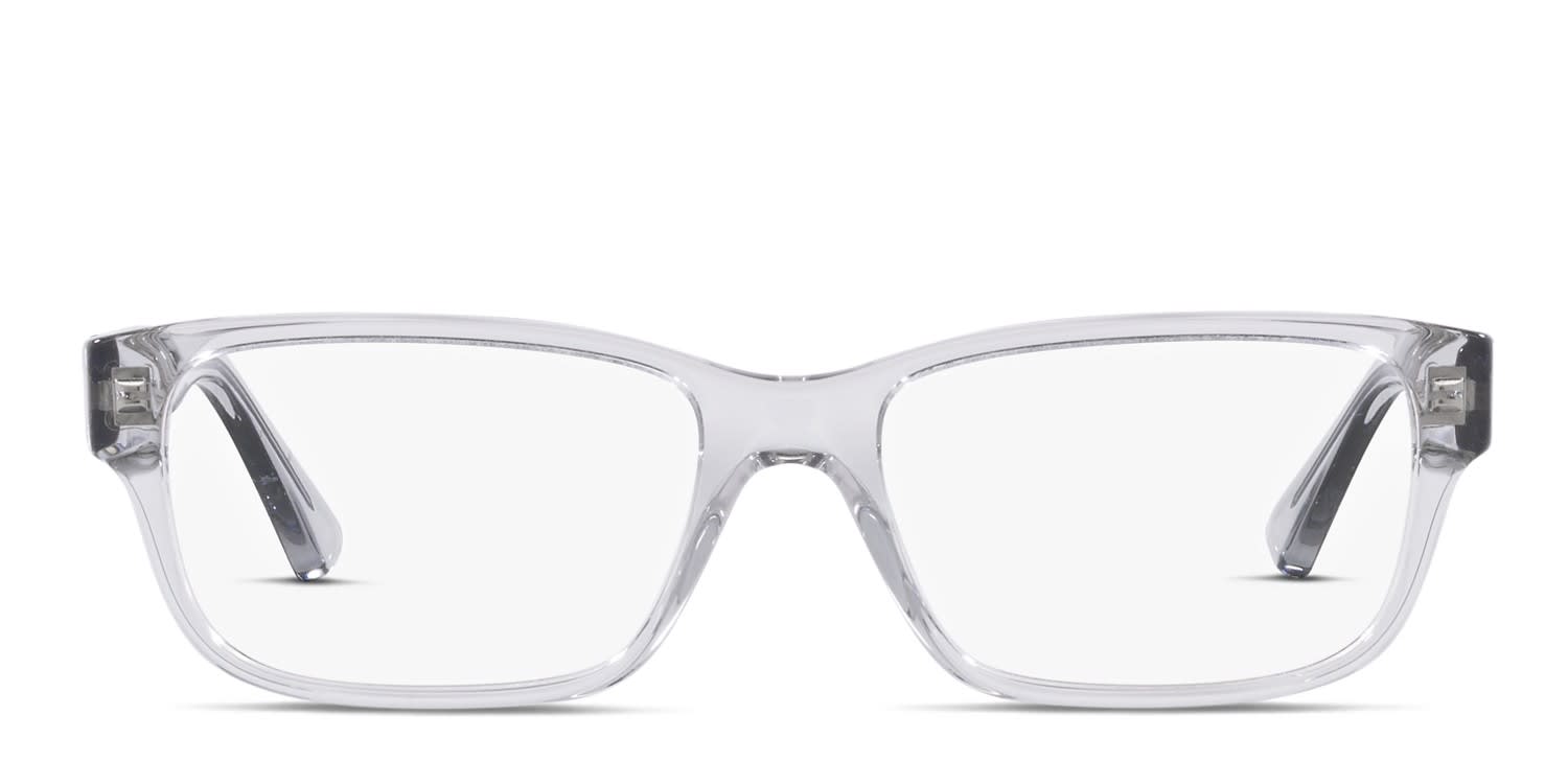 Prada PR18ZV Clear, Gray Eyeglasses | Includes Free Rx Lenses ...