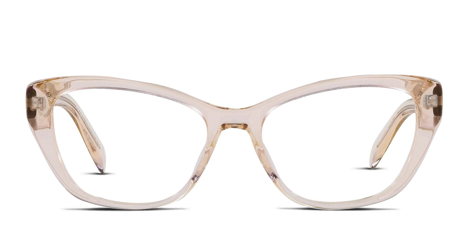 Prada PR19WV Pink/Clear Eyeglasses | Includes Free Rx Lenses ...