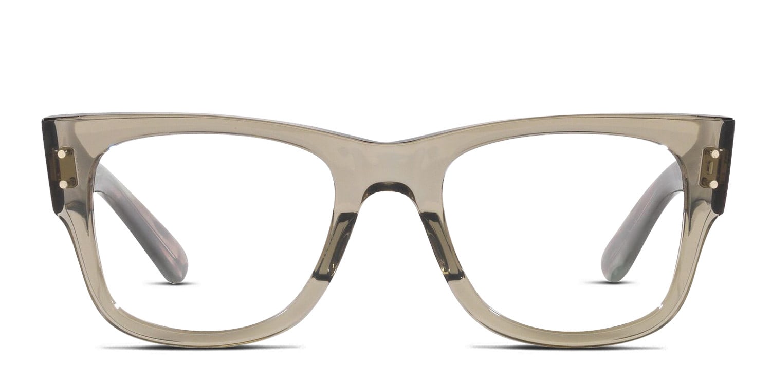 Ray-Ban RX0840V Mega Wayfarer Clear , Green Eyeglasses | Includes Free ...