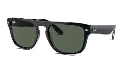 Ray-Ban RB4407 black , clear frame with dark green lenses. Lenses ...