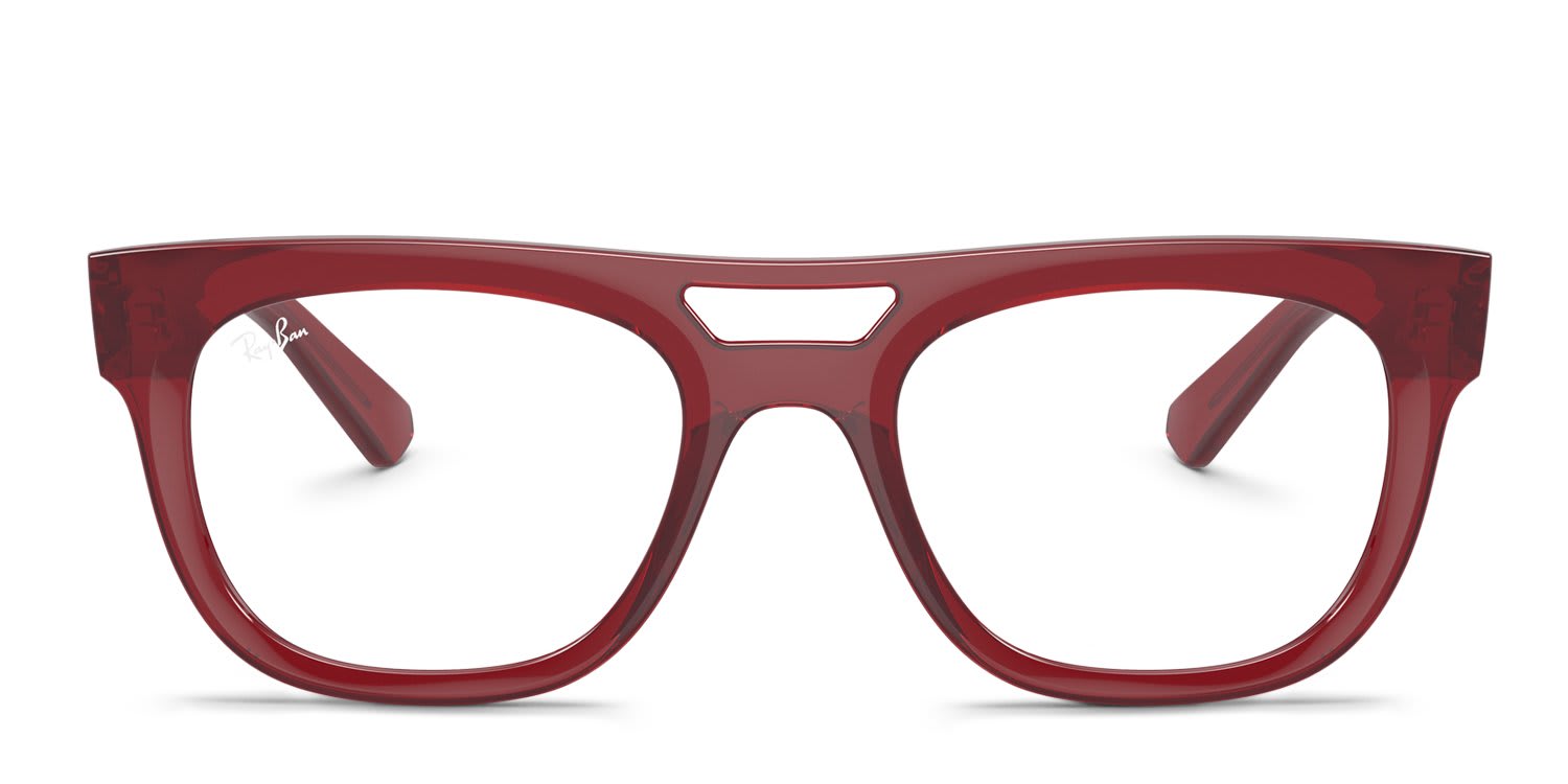 Ray-Ban RX7226 Phil clear , red frame