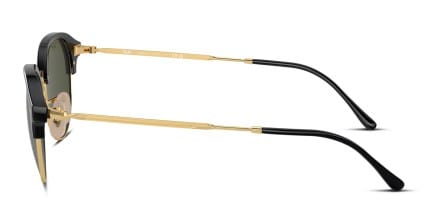 Ray-Ban RB4429 black , gold frame with green lenses. Lenses provide 100 ...