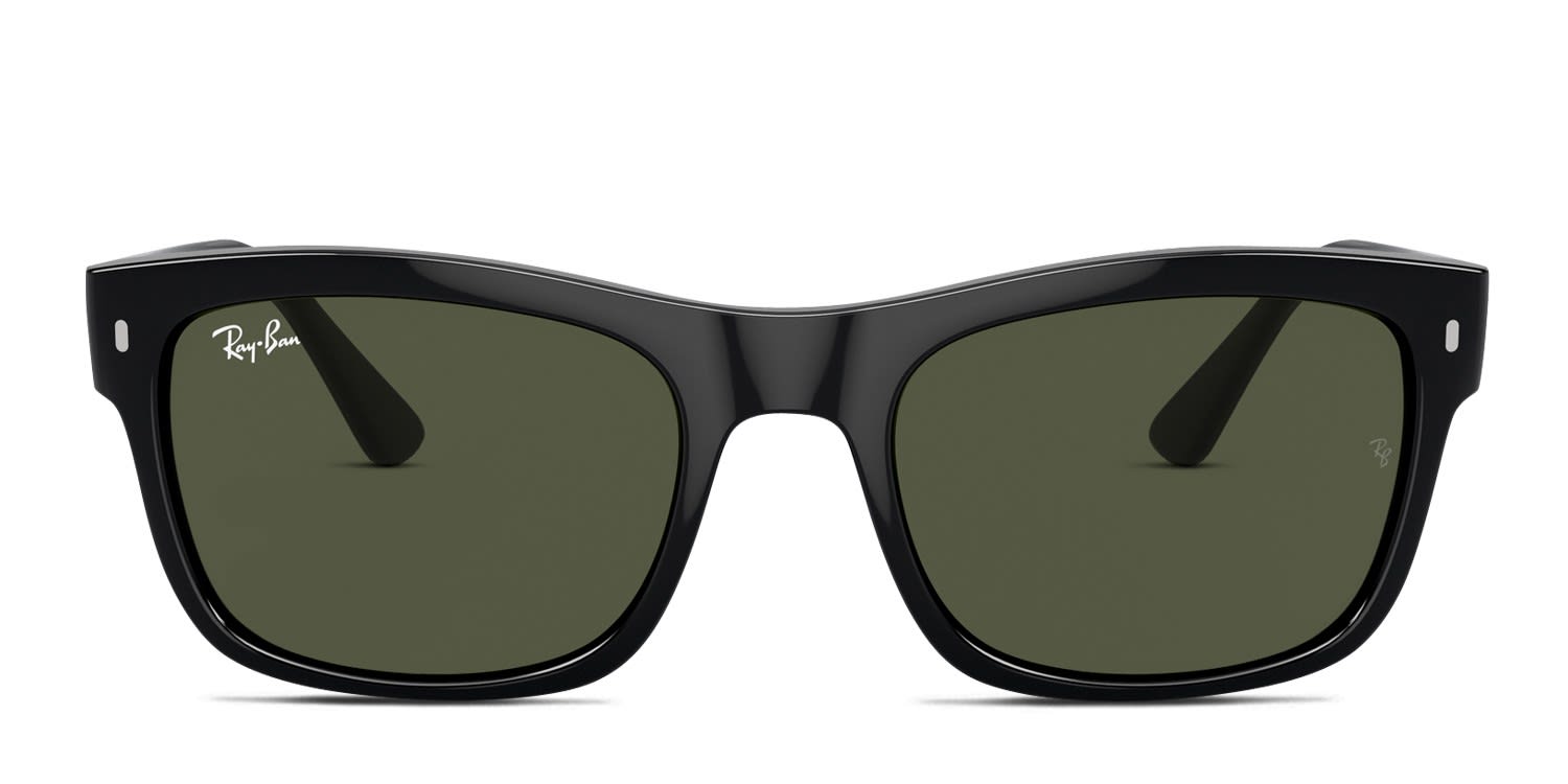 Ray-Ban RB4428 black frame with green lenses. Lenses provide 100% UV ...