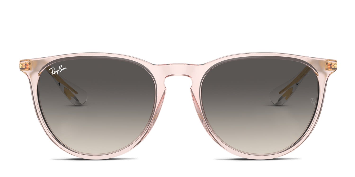 Ray-Ban RB4171 Erika clear , pink frame with grey gradient lenses ...