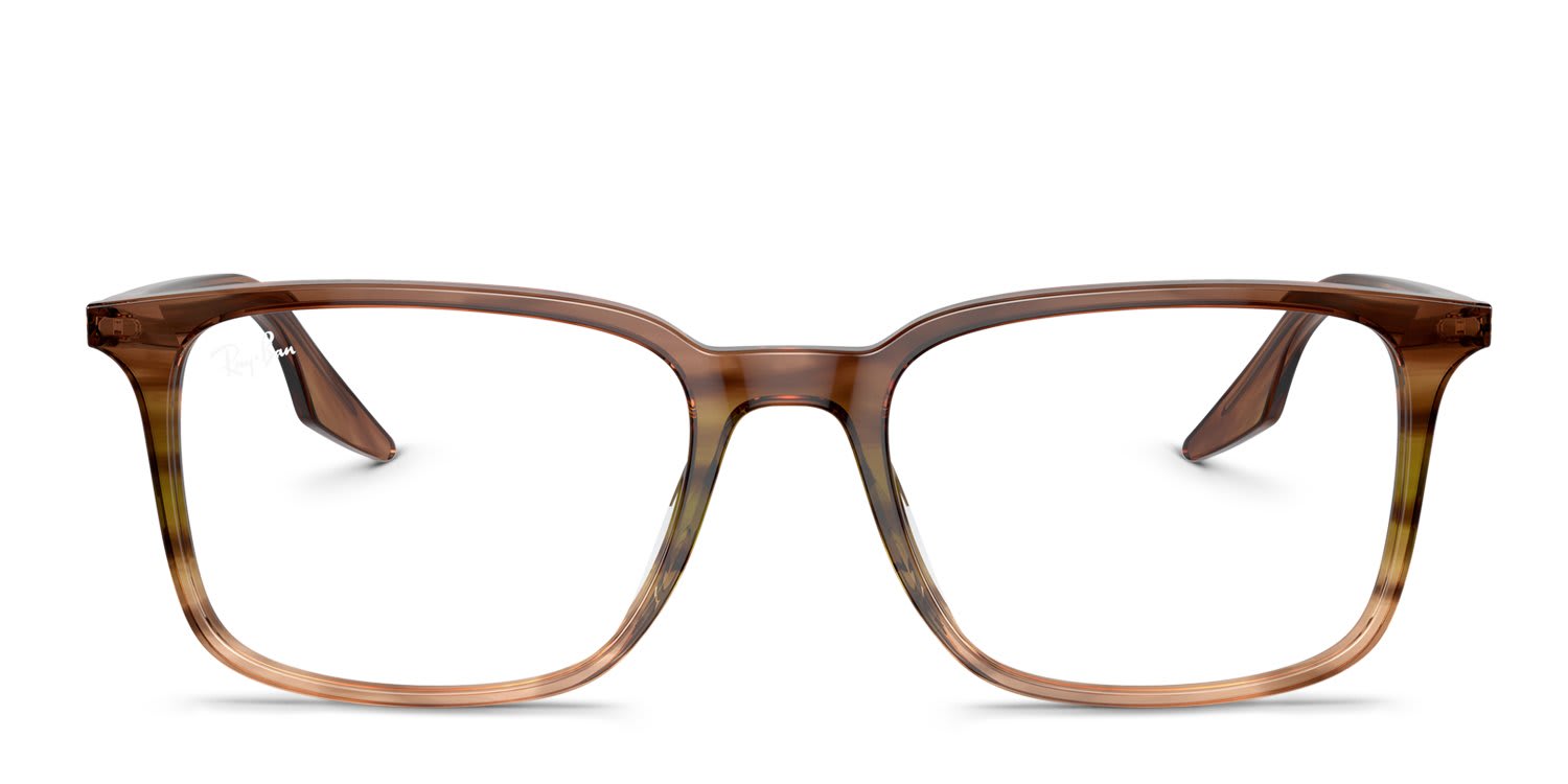 Ray-Ban RX5421F Low Bridge Fit multicolor , brown , green frame