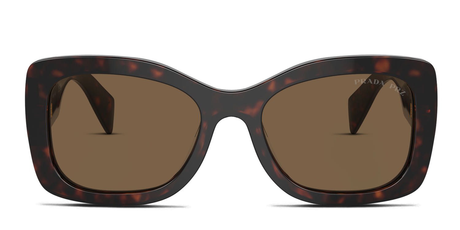 Prada PRA08S tortoise frame with dark brown polarized lenses. Lenses ...