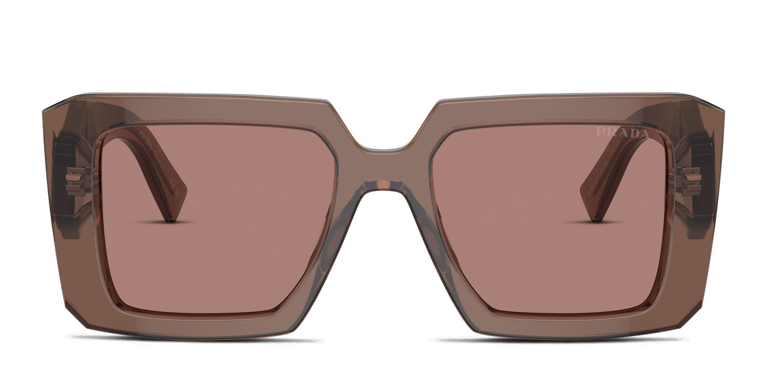 Prada PR23YS brown , clear frame with light brown lenses. Lenses ...