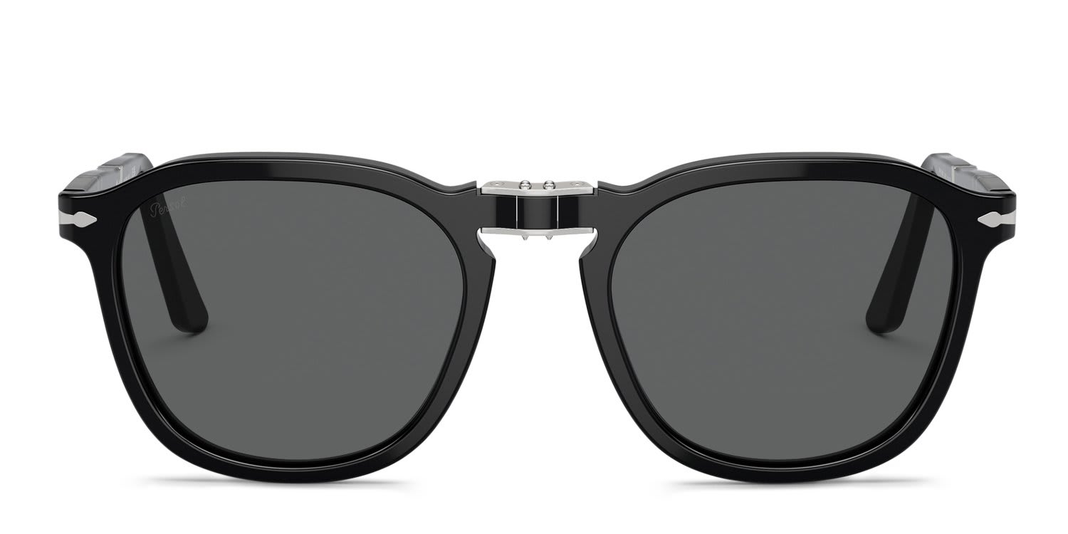 Persol PO3345S black frame with dark grey lenses. Lenses provide 100% ...