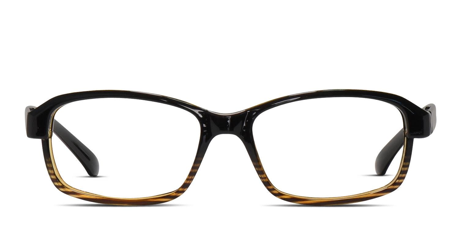 SafeVision Delta Black, Brown Prescription Eyeglasses