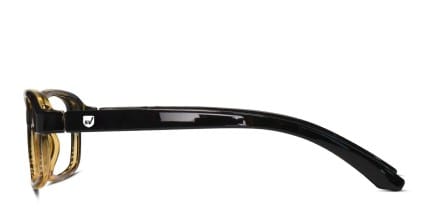 SafeVision Delta Black, Brown Prescription Eyeglasses