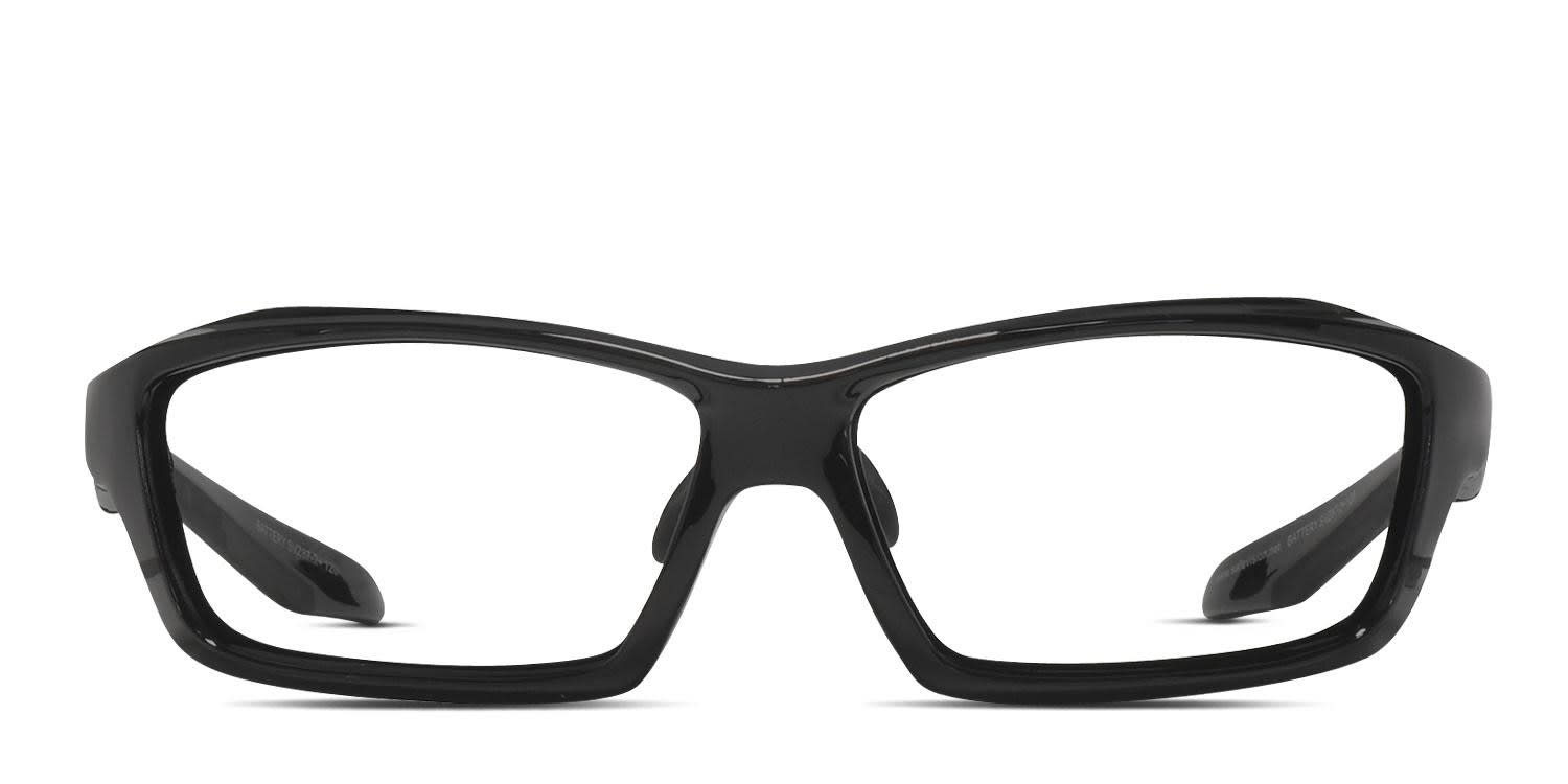 SafeVision Battery Shiny Black Prescription Eyeglasses