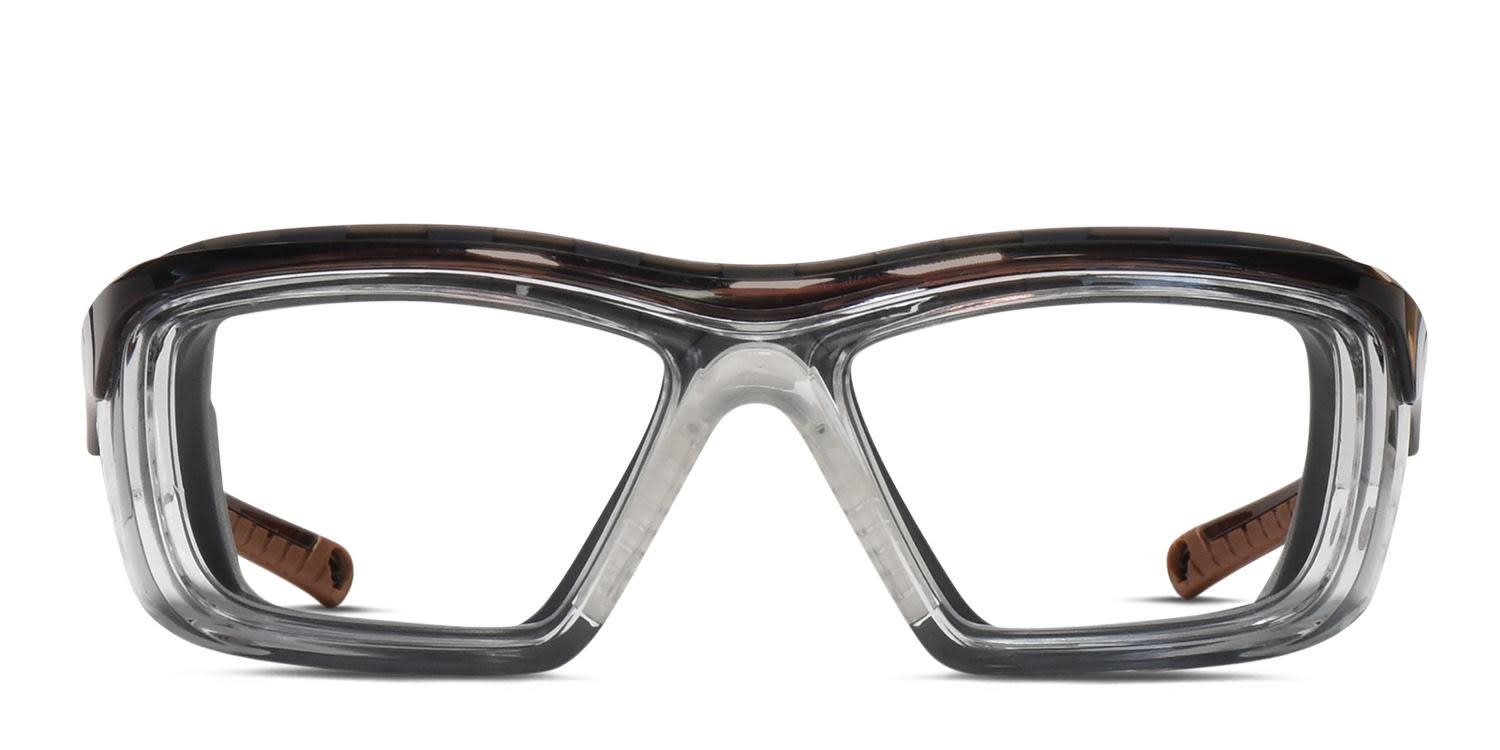SafeVision SV20 Brown, Clear Prescription Eyeglasses