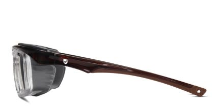 SafeVision SV20 Brown, Clear Prescription Eyeglasses