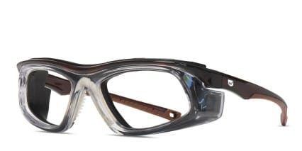 SafeVision SV26 Brown, Clear Prescription Eyeglasses