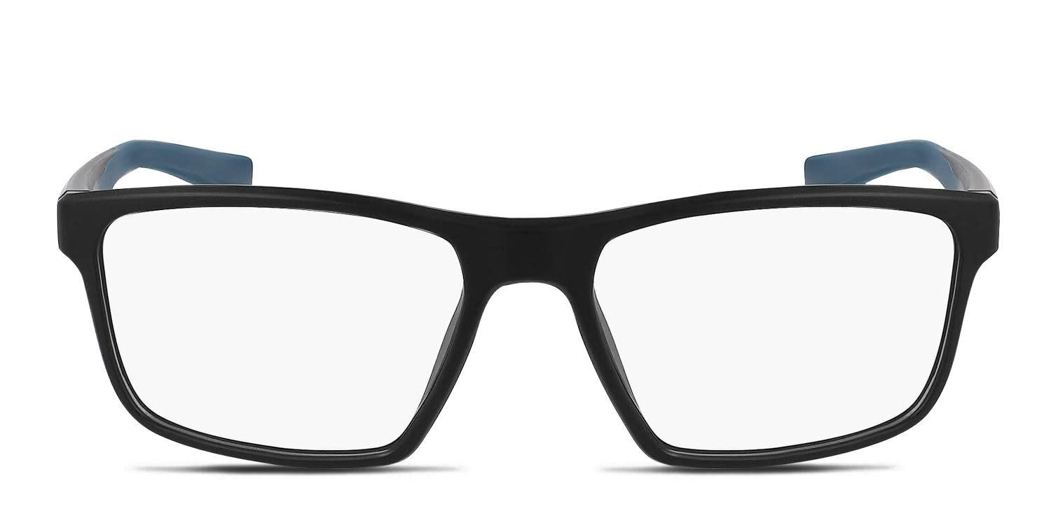 Nike 7015 Matte Black Eyeglasses | Includes Free Rx Lenses | GlassesUSA.com