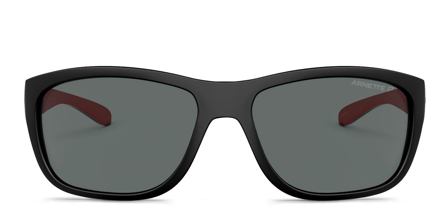 Arnette AN4337 Floresta black , red frame with dark grey polarized ...