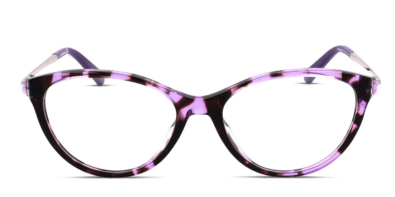 Swarovski Sk5349 Tortoisepurple Prescription Eyeglasses