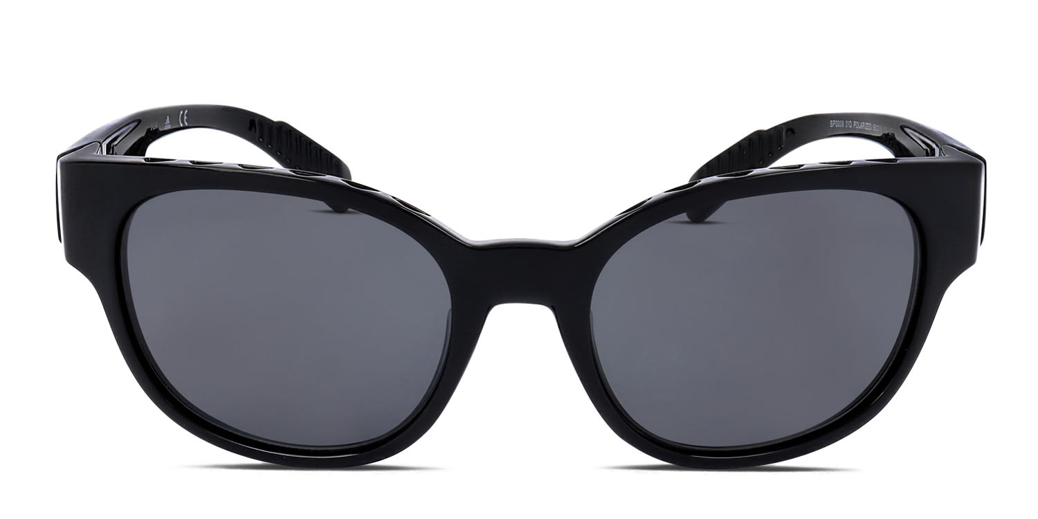 Adidas SP0009 black frame with smoke lenses. Lenses provide 100% UV ...