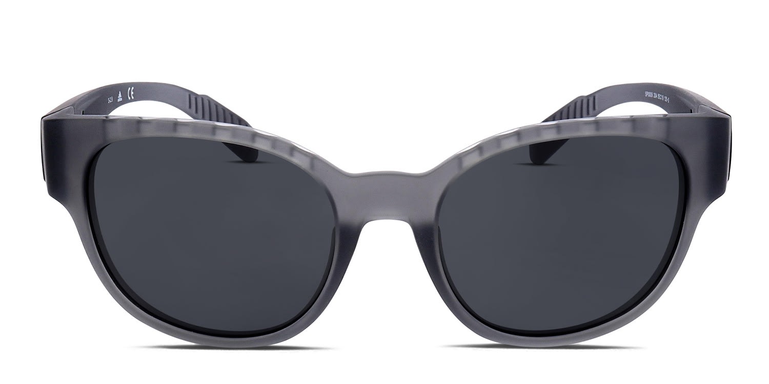 Adidas SP0009 gray frame with smoke lenses. Lenses provide 100% UV ...