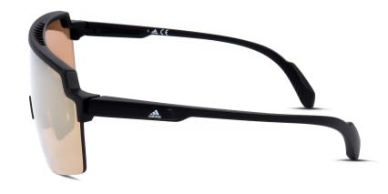 Adidas SP0018 black frame with brown flash lenses. Lenses provide 100% ...