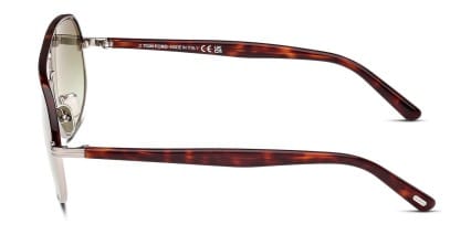 Tom Ford TF1019 Maxwell Tortoise, Gunmetal Sunglasses Sunglasses