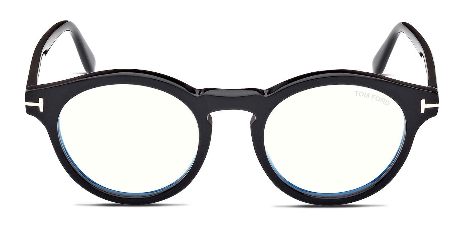 Tom Ford TF5887-B Shiny Black Eyeglasses | Includes Free Rx Lenses ...