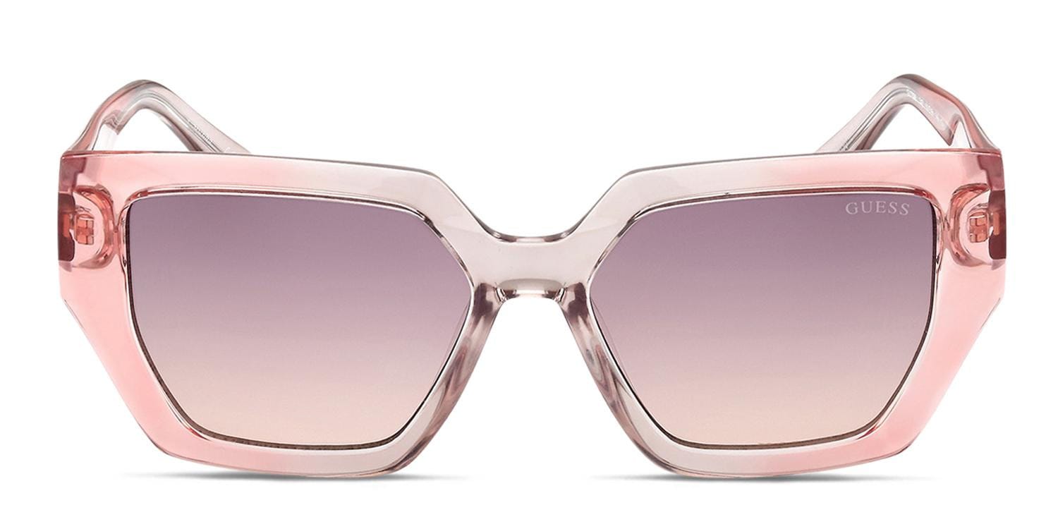 Guess GU7896 Pink, Clear Prescription Sunglasses - 50% Off Lenses