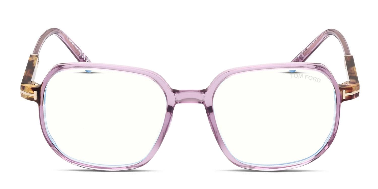 Tom Ford TF5911-B Purple, Clear Prescription Eyeglasses