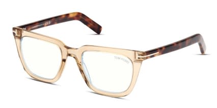 Tom Ford TF5963-B Brown, Clear Prescription Eyeglasses