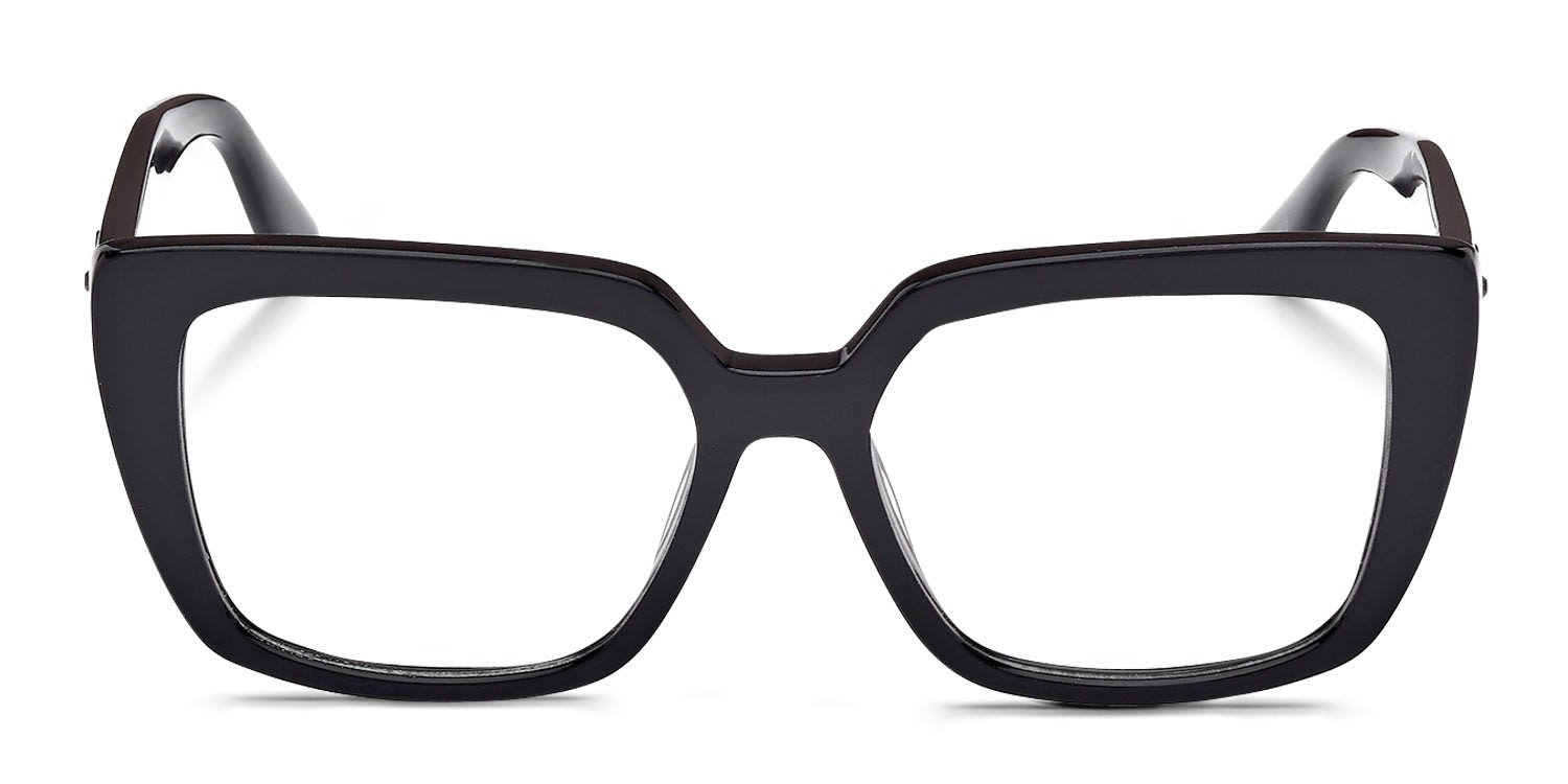 Guess GU50174 Shiny Black Prescription Eyeglasses